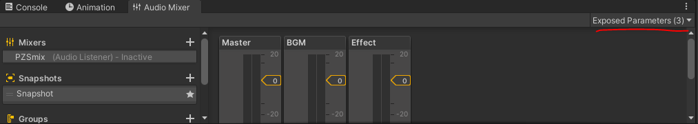 {TIL} Unity Audio Mixer 활용 방법 2