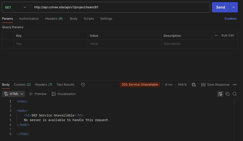 503 Error 해결 과정 및 HAProxy 설정 수정