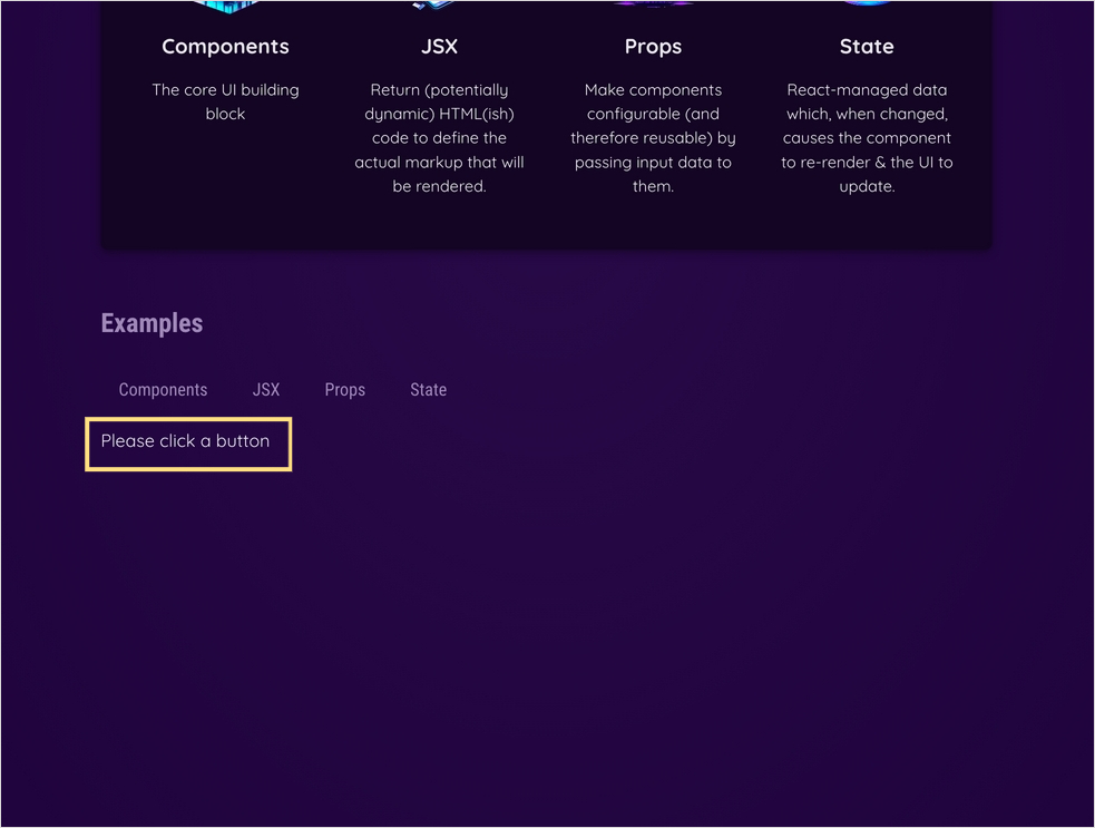 [리액트][Udemy React 완벽가이드 2024] - 리액트 핵심 : 컴포넌트, JSX, Prop(속성), 상태 등 (48~54강)