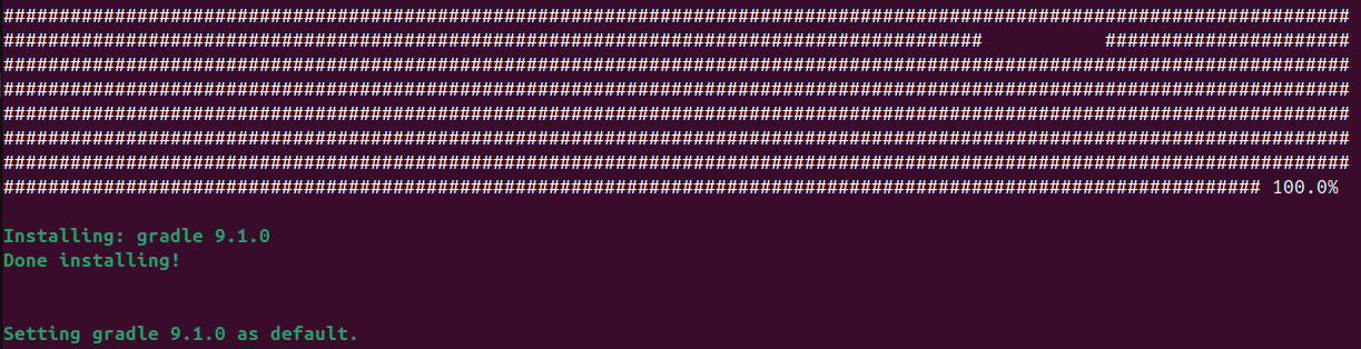 Linux gradle install