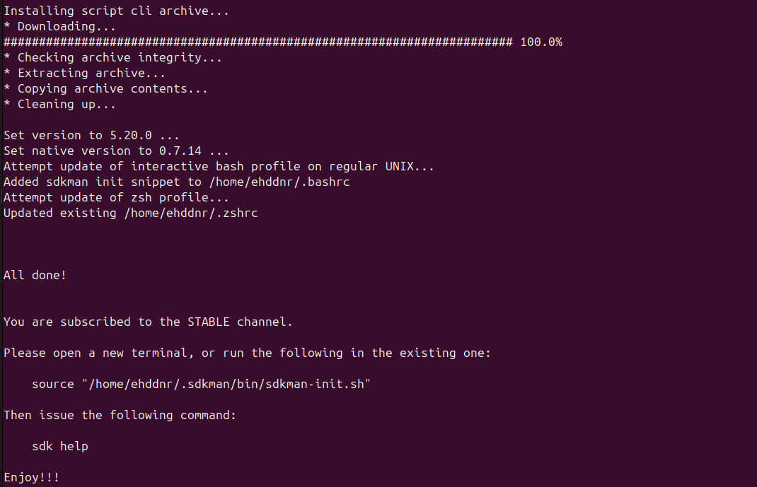 Linux gradle install
