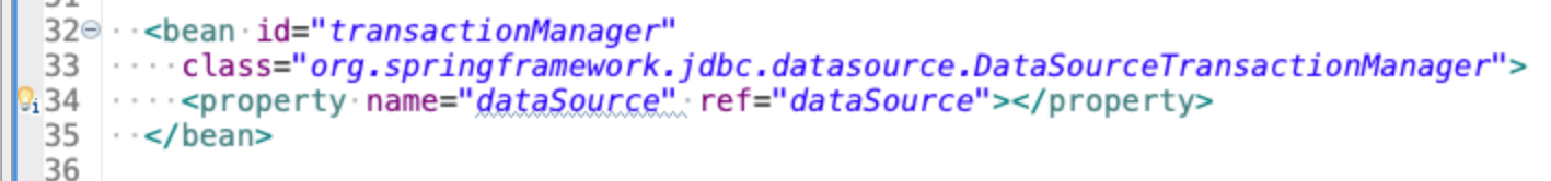 org.springframework.jdbc.datasource.DataSourceTransactionManager 에러
