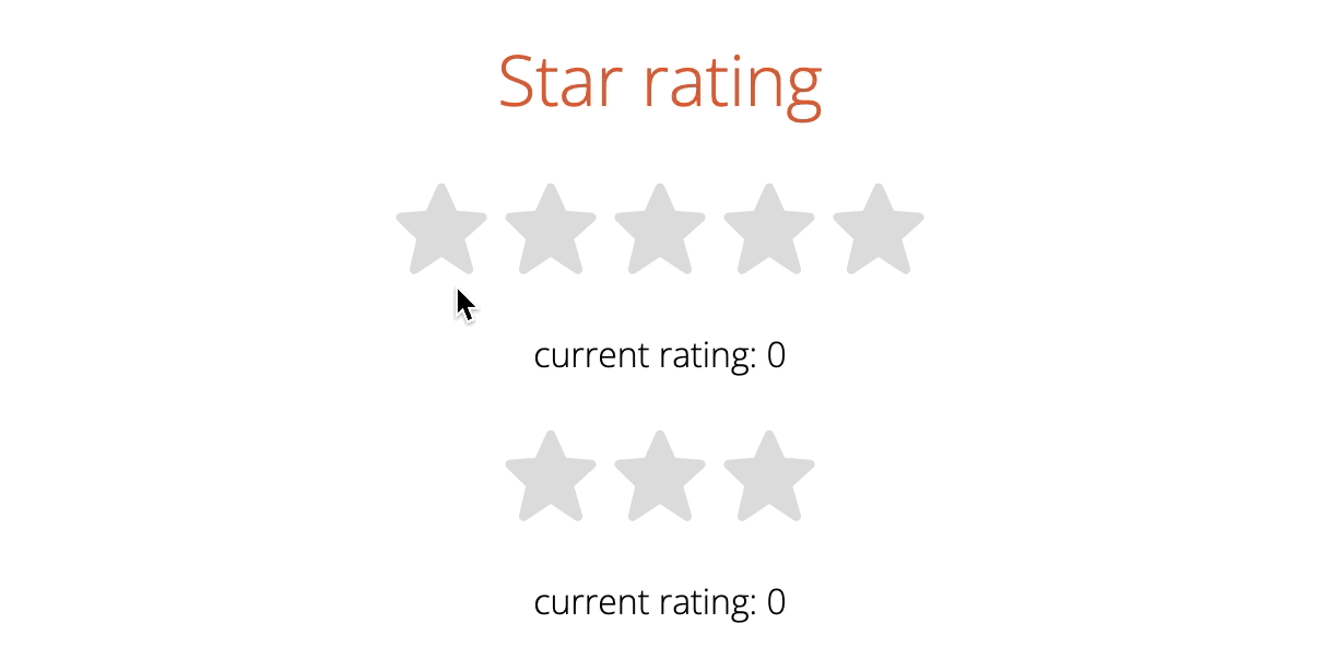 [JS] 실습-StarRating