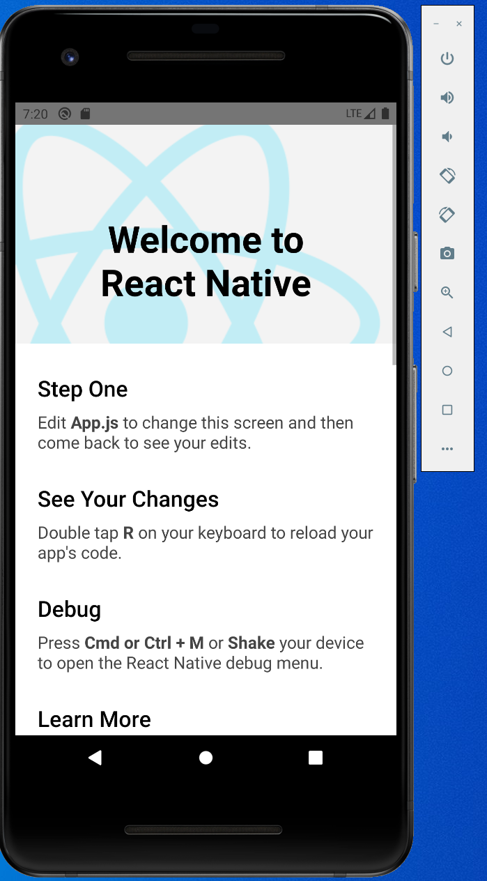 [React Native] npx로 생성한 프로젝트 Android Emulator에서 열기