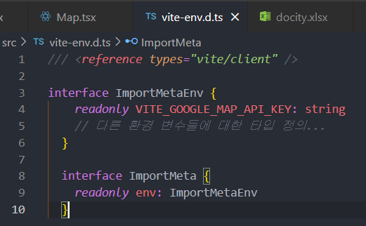[React] React+TS+Vite 환경에서 .env 파일 설정하기