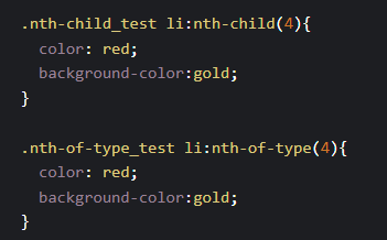 CSS nth-child / nth-of-type
