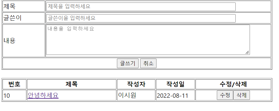 React Nodejs Mysql을 이용한 게시판 기능 글쓰기