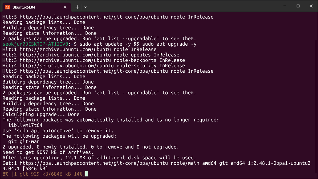 [WSL] GIT 설치하기