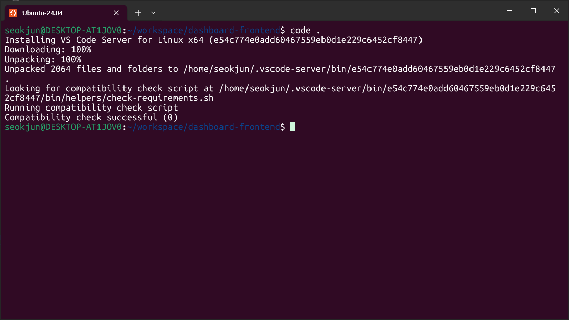 [WSL] WSL에서 Visual Studio Code 실행하기