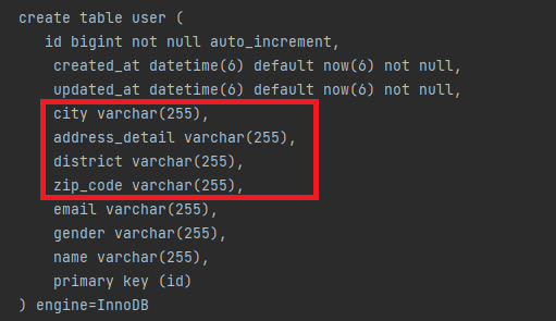 [Spring JPA] @Embedded, @Embeddable