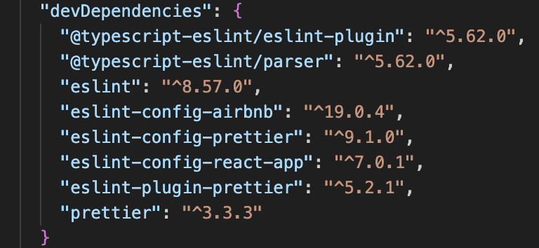 프로젝트 초기 환경 세팅(eslint, prettier 등)