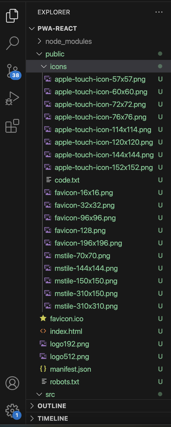 React PWA 프로젝트 생성