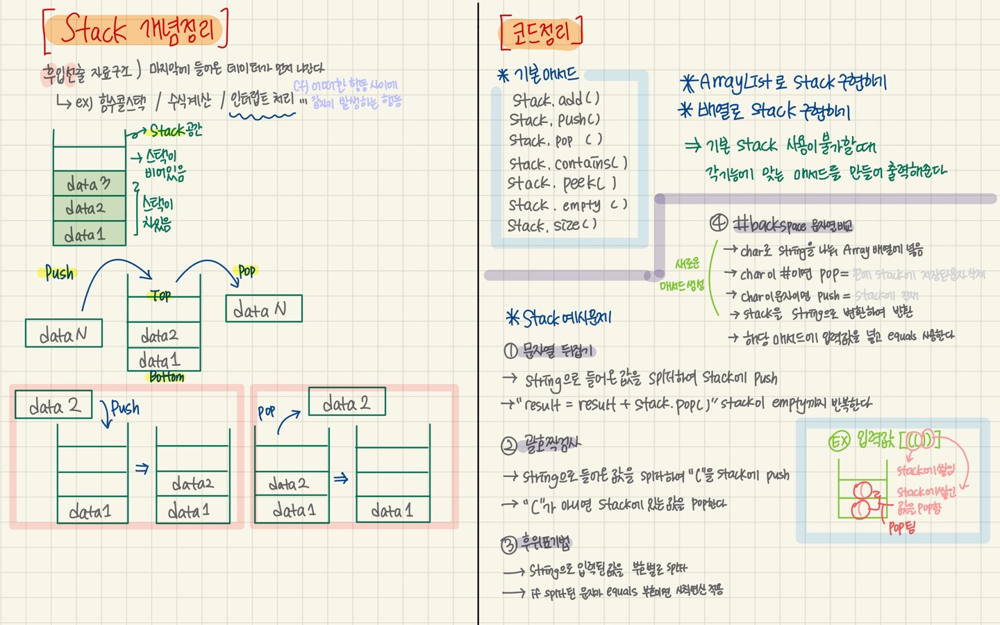 Stack개념 노트 정리