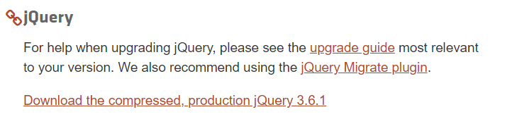 제이쿼리(JQuery) 설치