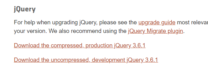 제이쿼리(JQuery) 설치