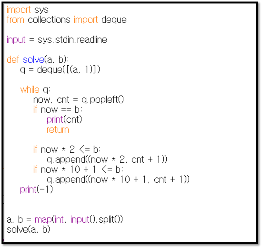[백준] 16953 A → B