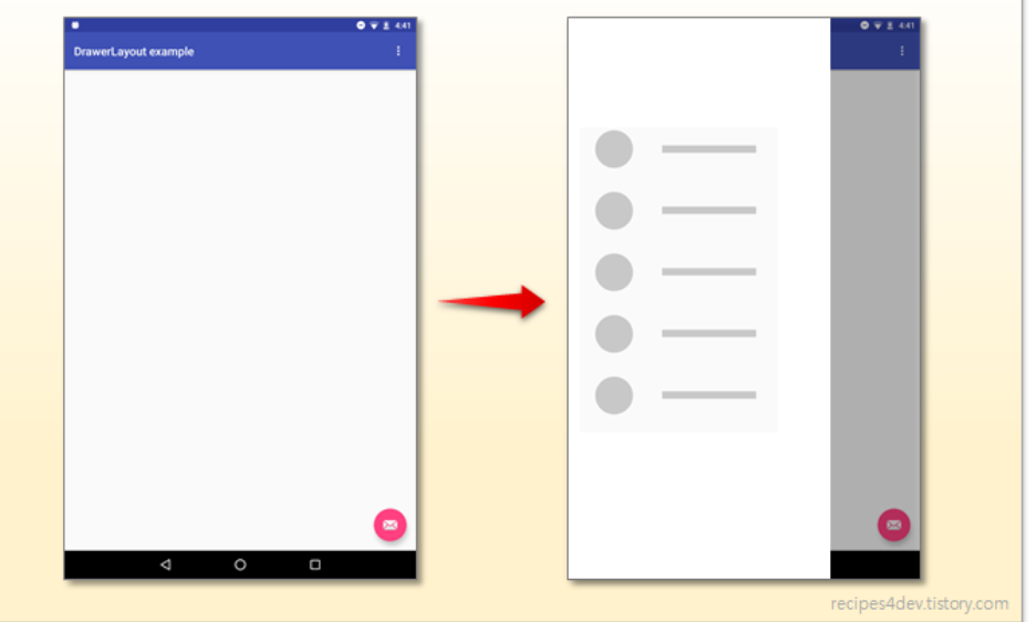 Android Studio - DrawerLayout