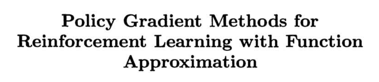 Policy Gradient Theorem