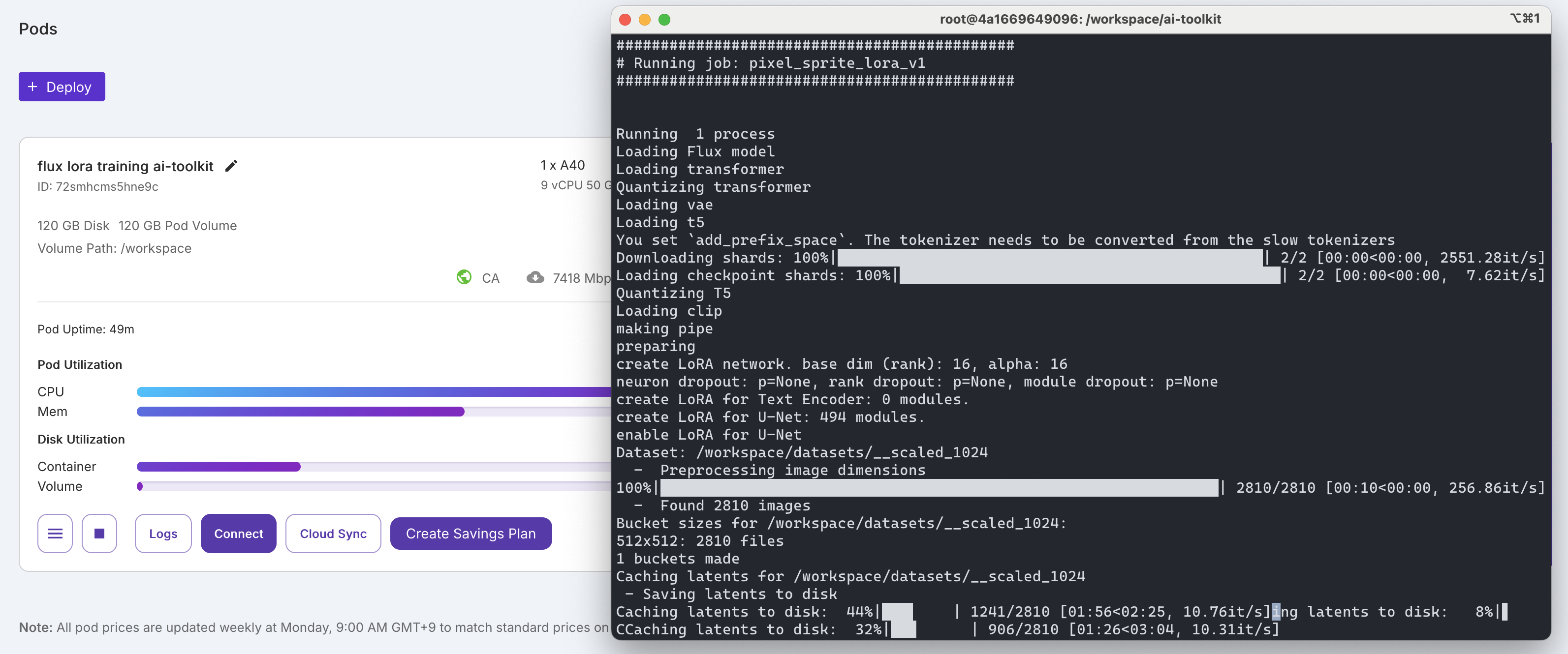 Flux Lora 훈련 후기와 RunPod 사용법