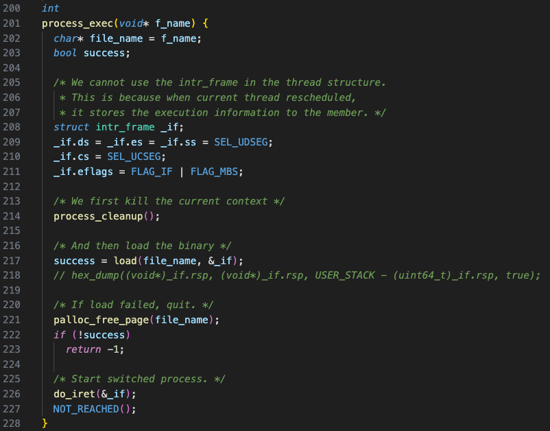 [Pint OS] System calls - fork, exit, exec