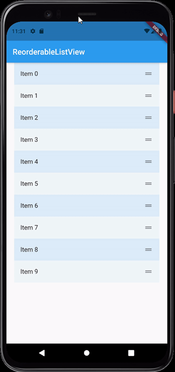 Flutter - #36. ReorderableListView