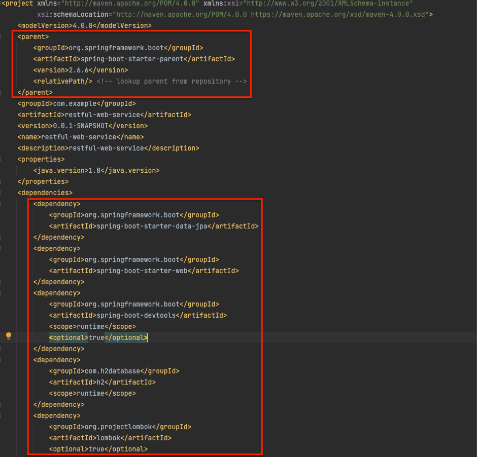 Spring Boot pom xml 
