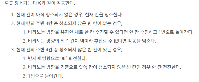 [BOJ] 14503번 로봇 청소기(C++)