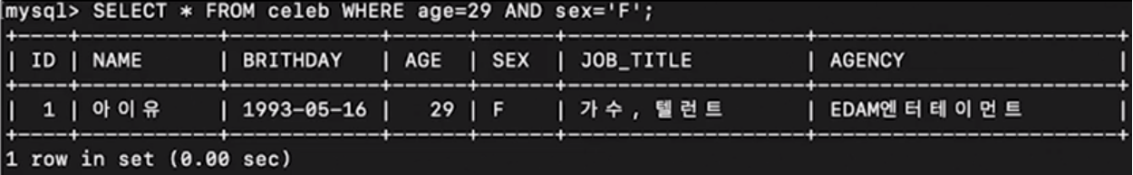 [제로베이스]SQL_06. Logical Operations