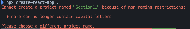 CRA(create-react-app)에서 프로젝트 이름에 대문자를 넣지 못하는 이유