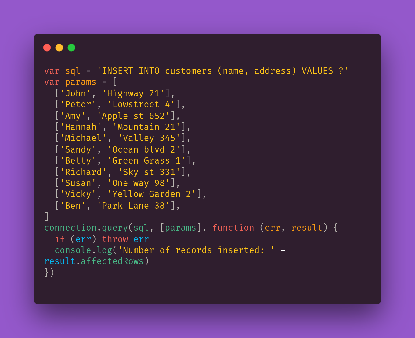 [SQL] Node.js 환경에서 SQL 다루기