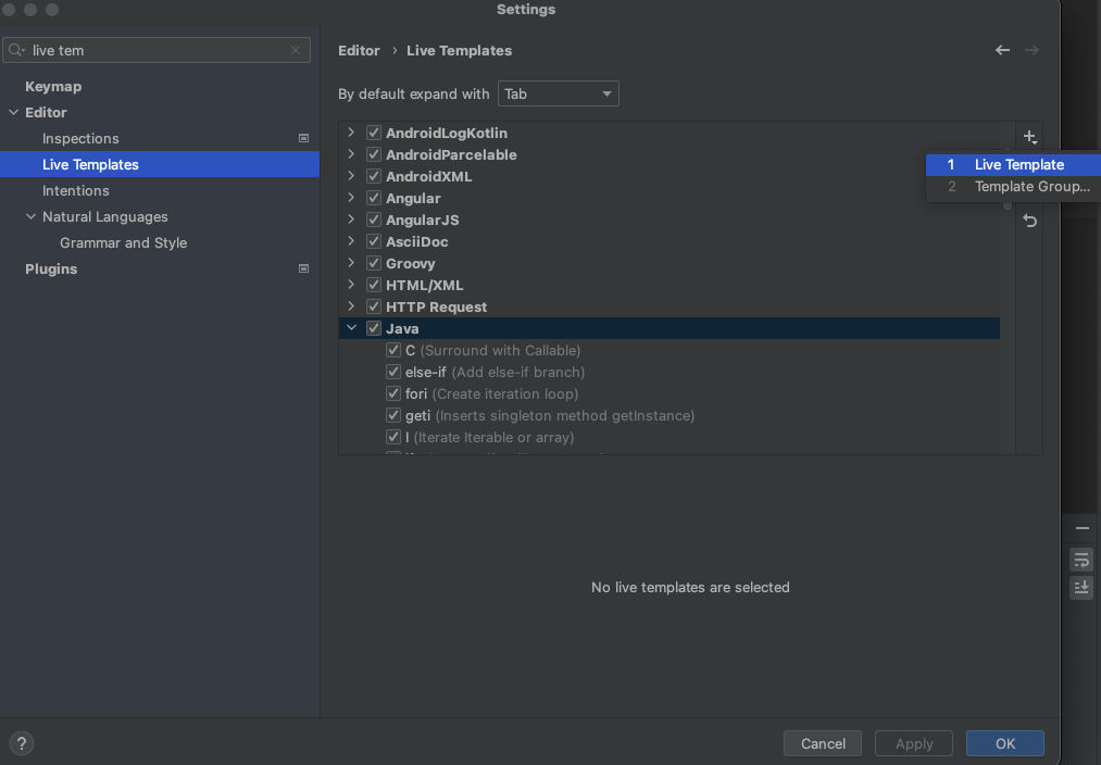 IntelliJ에서 문제풀이용 스니펫 등록하기