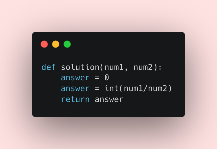 Lv.0-Python: 몫 구하기