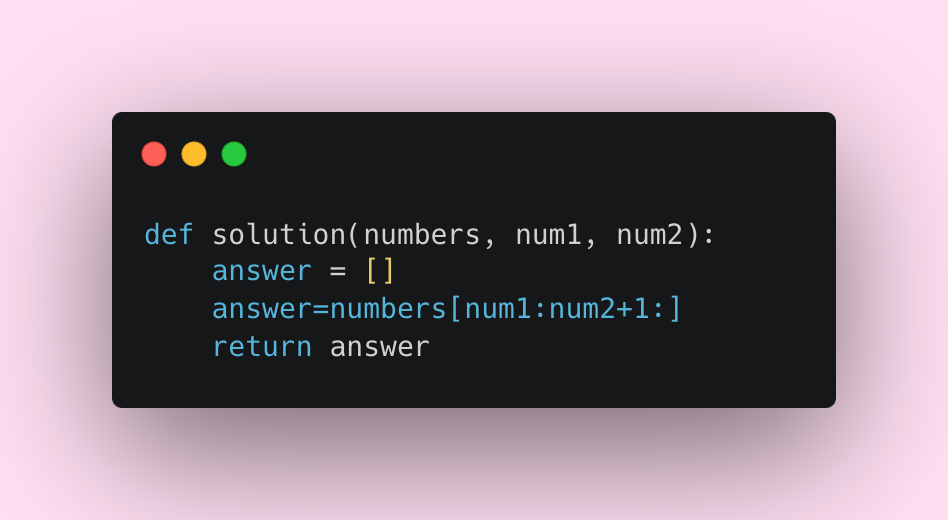Lv0-Python: 배열 자르기