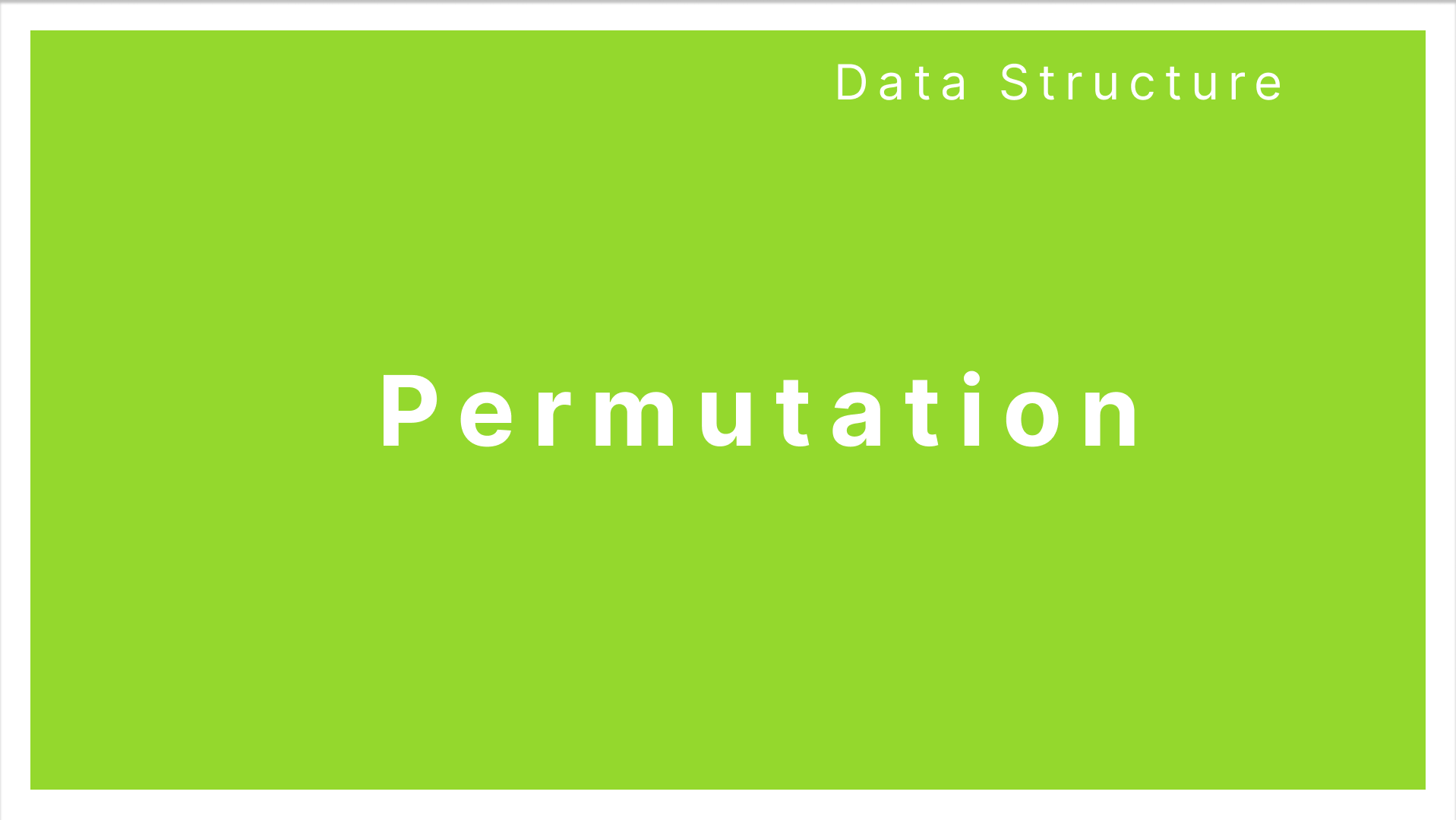  Permutaion 