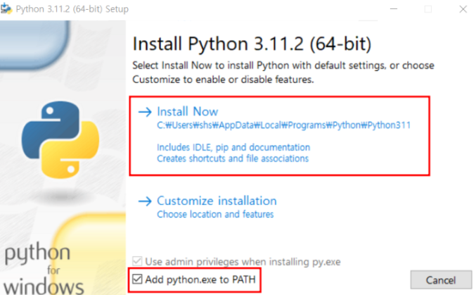 파이썬 설치와 Jupyter Note 설치