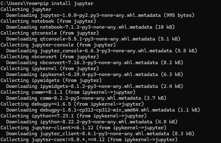 파이썬 설치와 Jupyter Note 설치