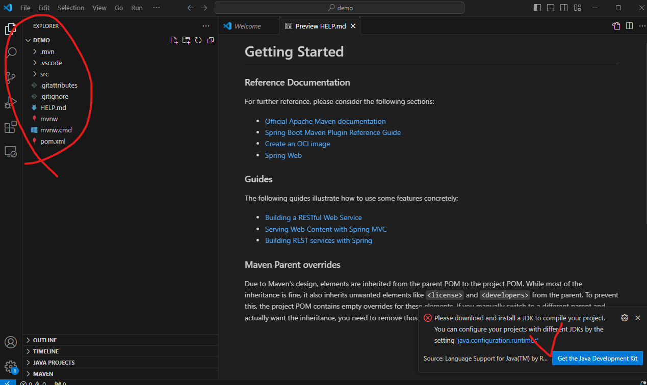 Spring boot for vscode