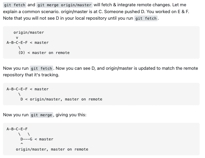 git pull vs fetch