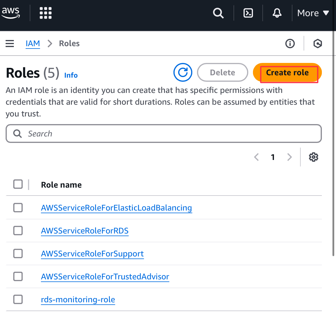 AWS IAM Role 생성하기