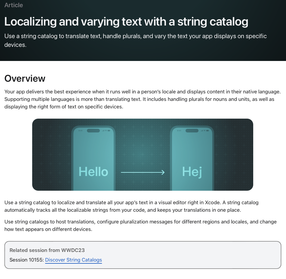 내 앱에 영어 지원을 하게 되었다.(SwiftUI, String Catalog)
