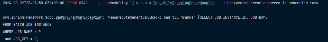 Spring Batch Trouble Shoot