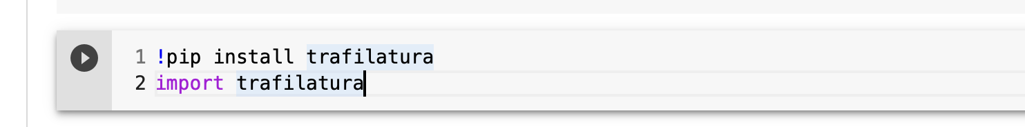 trafilatura 라이브러리