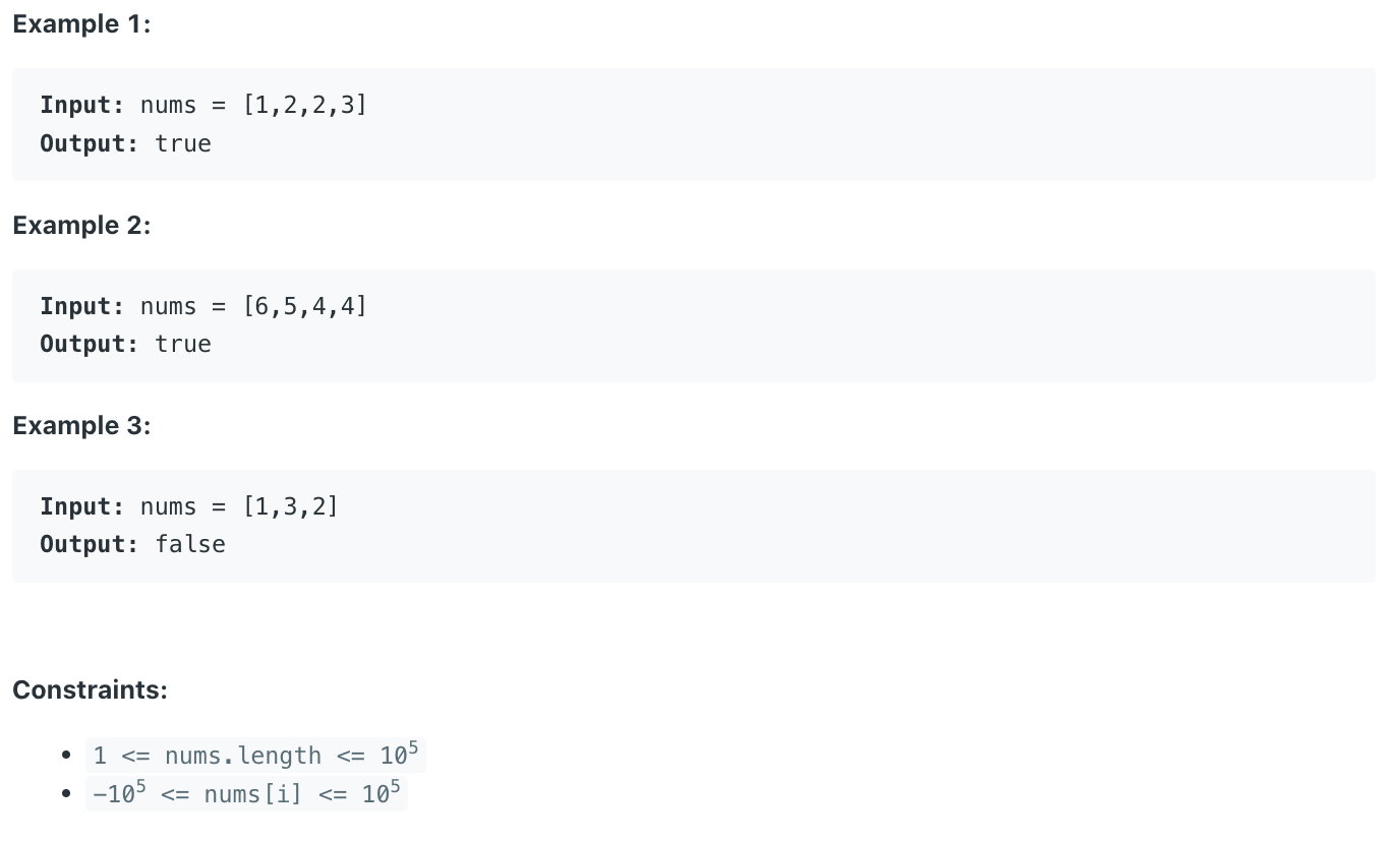 [코테 풀이] Monotonic Array