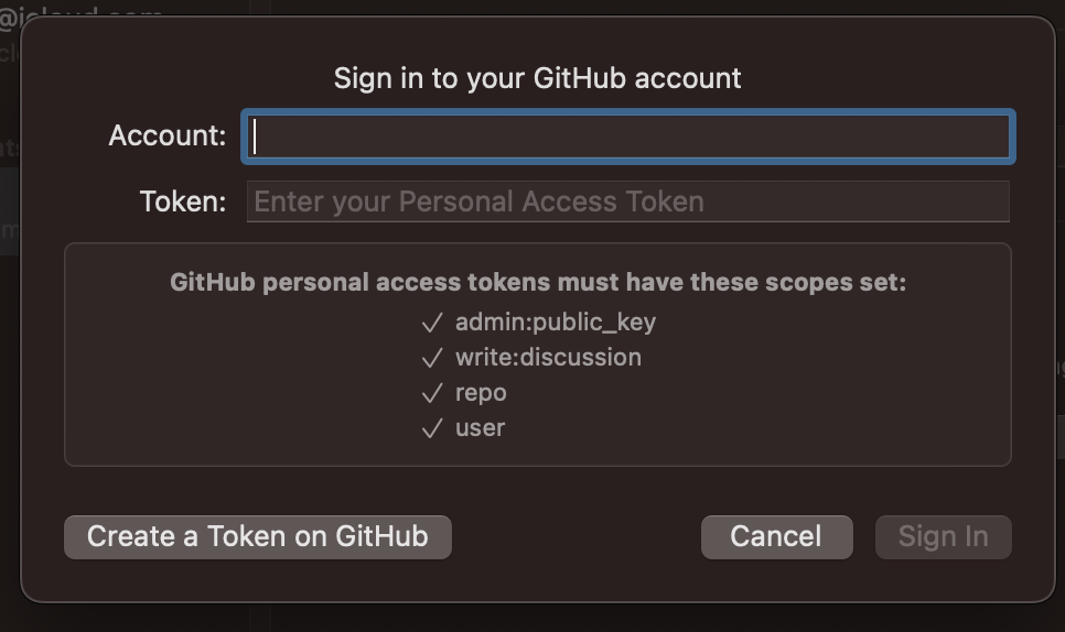 [TIL] Xcode - GitHub 설정