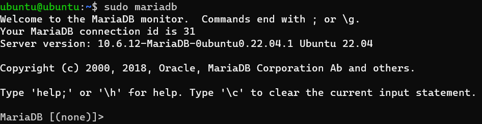 🗃️ Ubuntu 22.04 Server - MariaDB 설치 및 기본 설정(in Raspberry Pi 4)