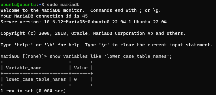 🗃️ Ubuntu 22.04 Server - MariaDB 설치 및 기본 설정(in Raspberry Pi 4)