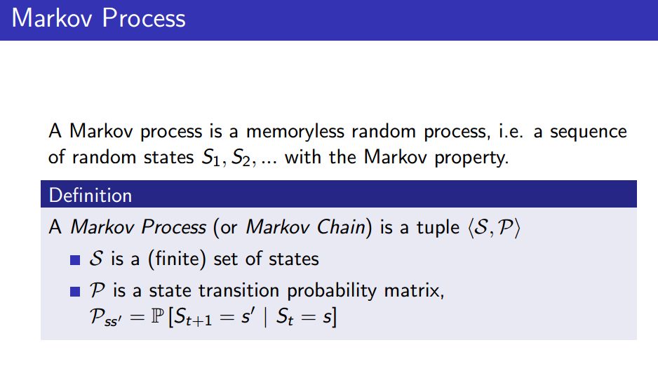 [개념정리] 2. Markov Decision Processes(MDPs)