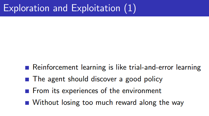 [개념정리] 1. Introduction to Reinforcement Learning