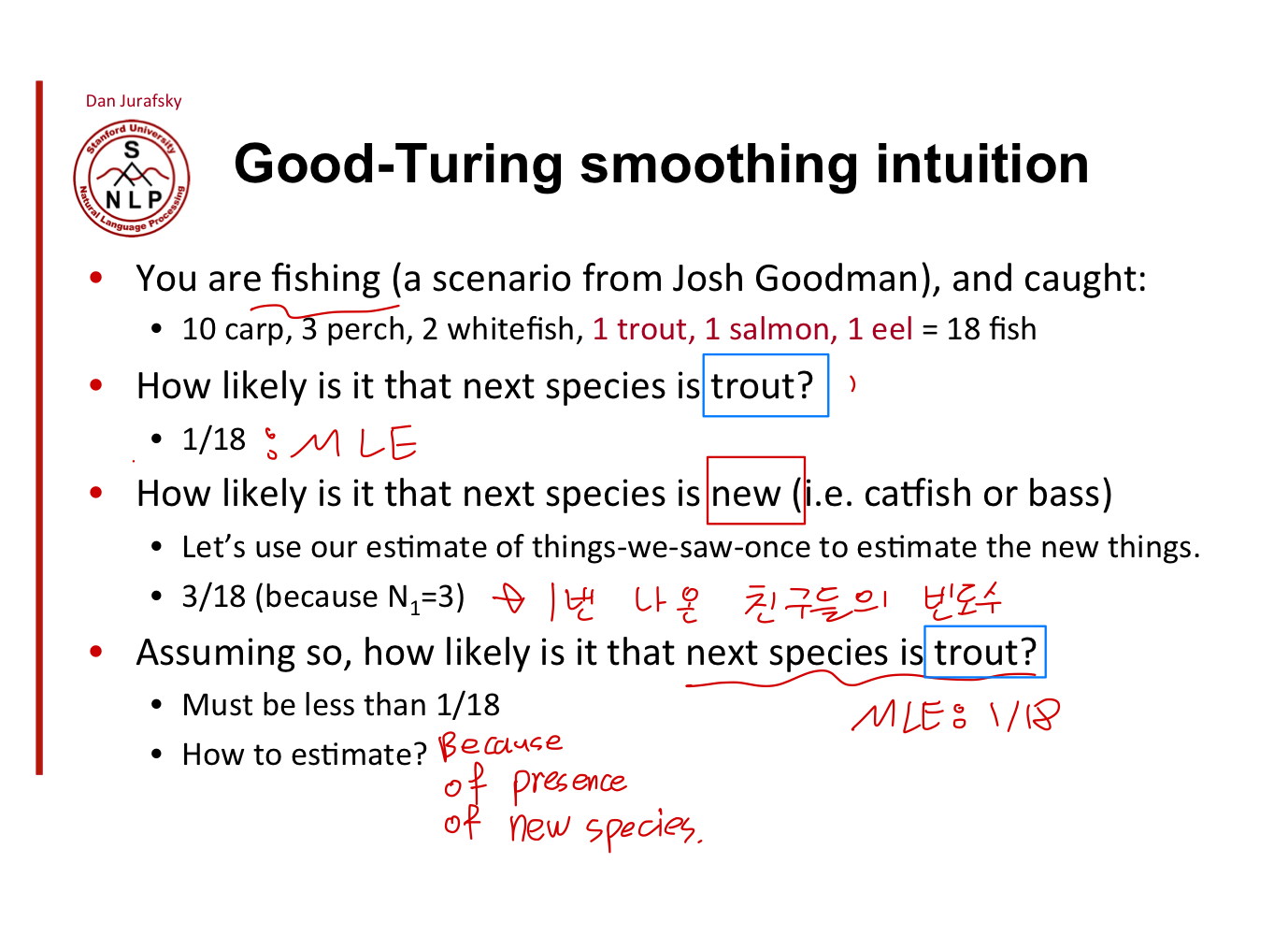 Language Modeling : Generalization, Smoothing, Interpolation, Good-Turing Smoothing, Kneser