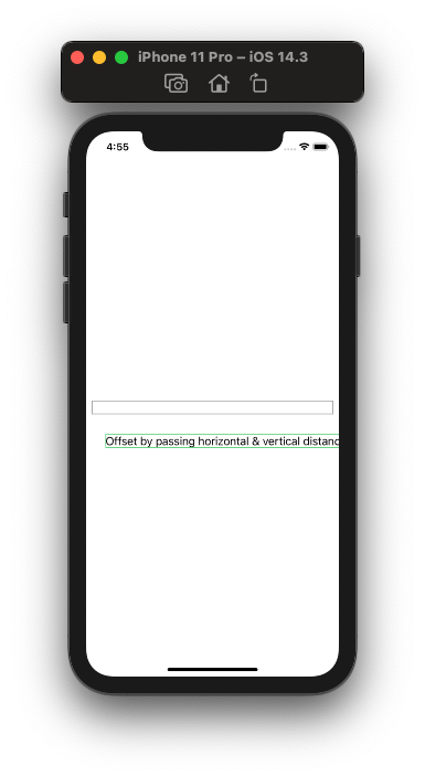 SwiftUI - offset(x:y:)